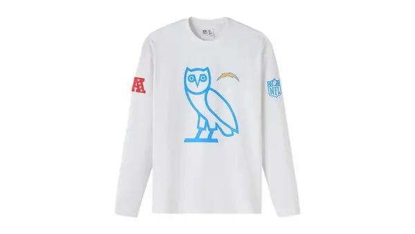 OVO Nfl Los Angeles Chargers Longsleeve T-shirt - White