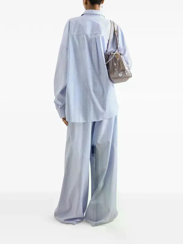 Dolce & Gabbana Striped Poplin Trousers - Blue