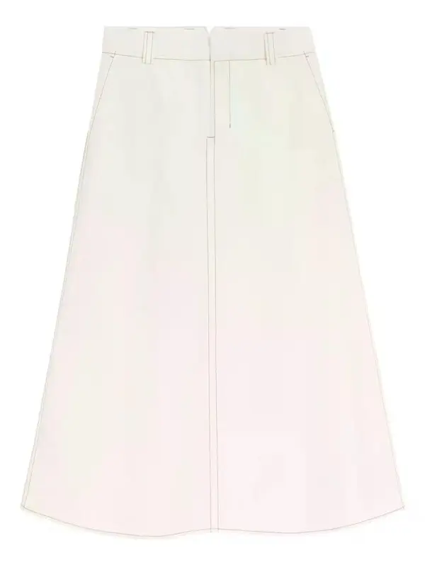 AMI Paris Cotton Trapezoid Skirt