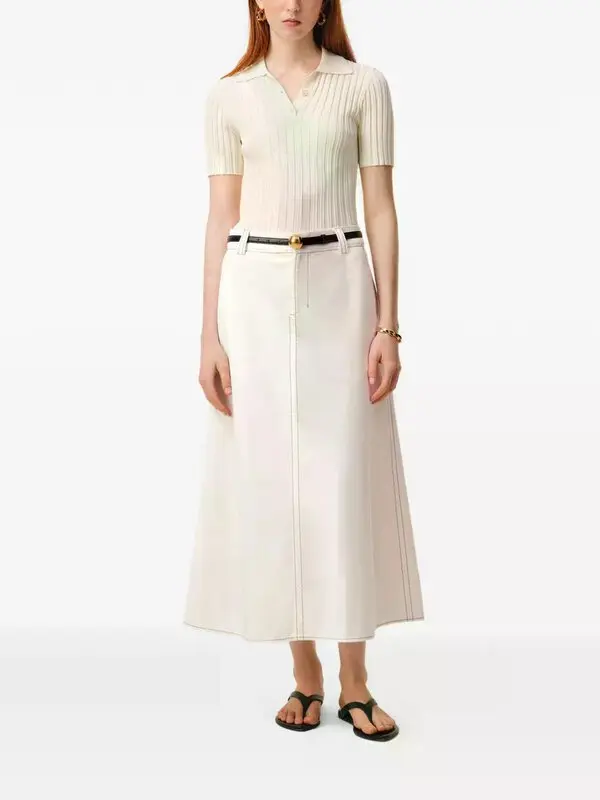 AMI Paris Cotton Trapezoid Skirt