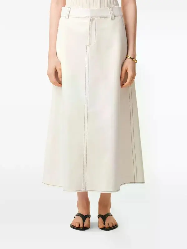 AMI Paris Cotton Trapezoid Skirt