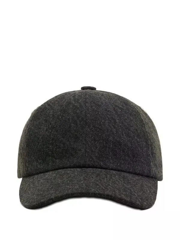 Ami Denim Label Baseball Cap - Grey