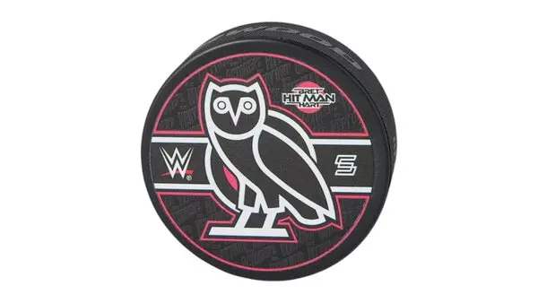 OVO Wwe Sherwood The Hitman Hockey Puck - Black