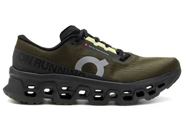 On Cloudmonster 3in - Olive/eclipse