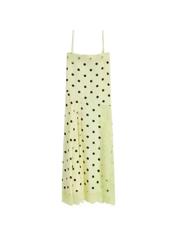 Sportmax Polka-dot Dress - Yellow