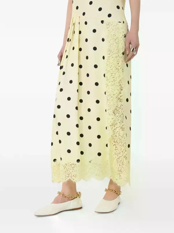 Sportmax Polka-dot Dress - Yellow