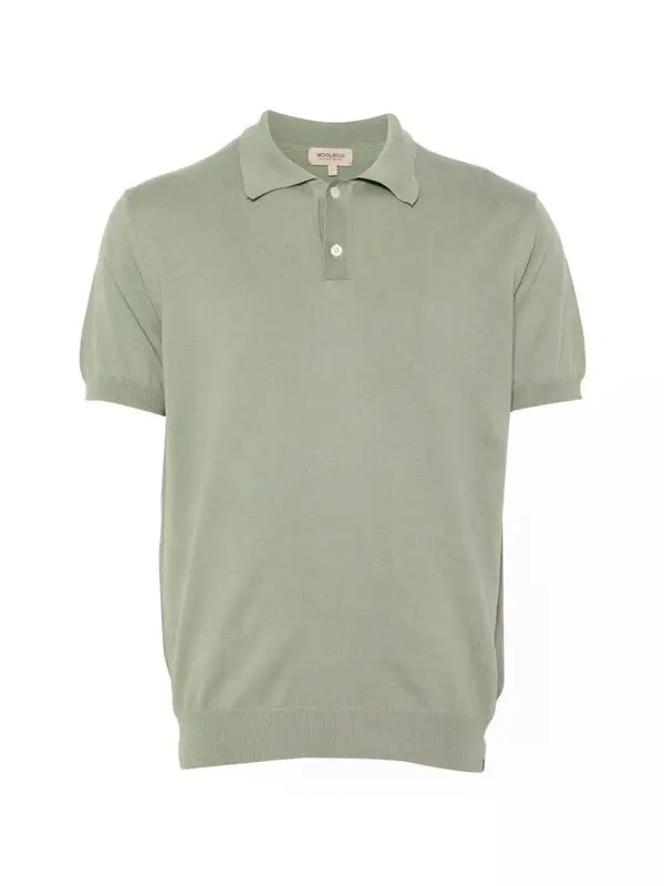 Woolrich Buttoned Short-sleeve Polo Shirt - Green