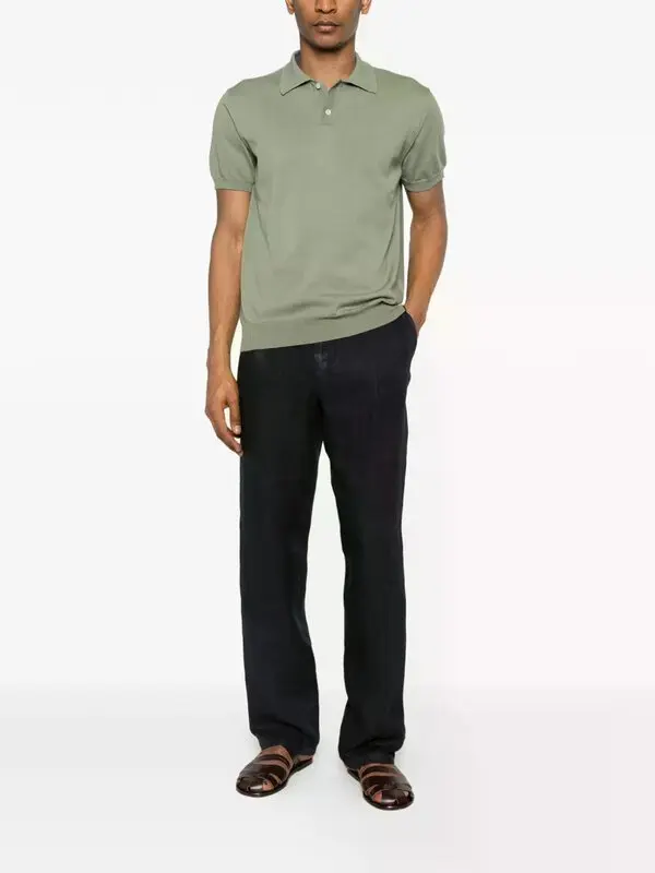 Woolrich Buttoned Short-sleeve Polo Shirt - Green