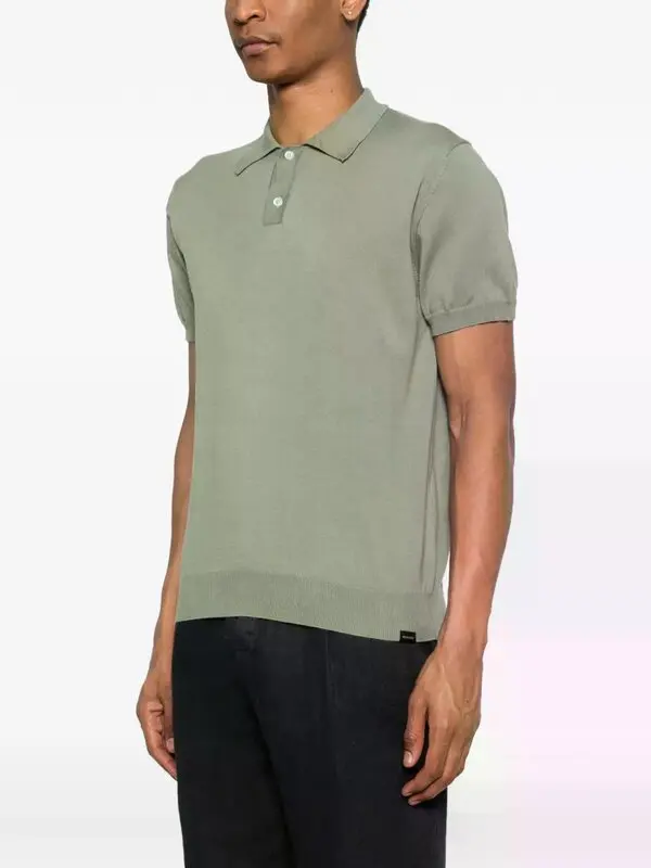 Woolrich Buttoned Short-sleeve Polo Shirt - Green