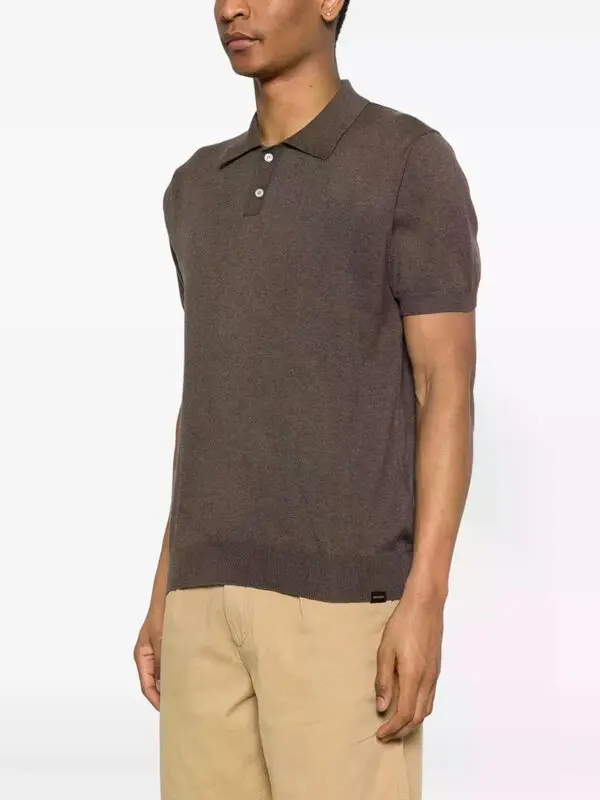 Woolrich Knit Short-sleeve Polo Shirt - Brown
