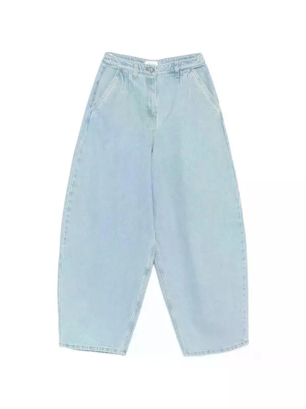 Magda Butrym Pleated Wide-leg Jeans