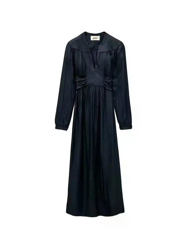 Ba&sh Gathered V-neck Maxi Dress