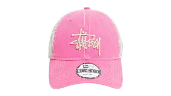StÜssy New Era 9twenty Washed Basic Trucker - Pink