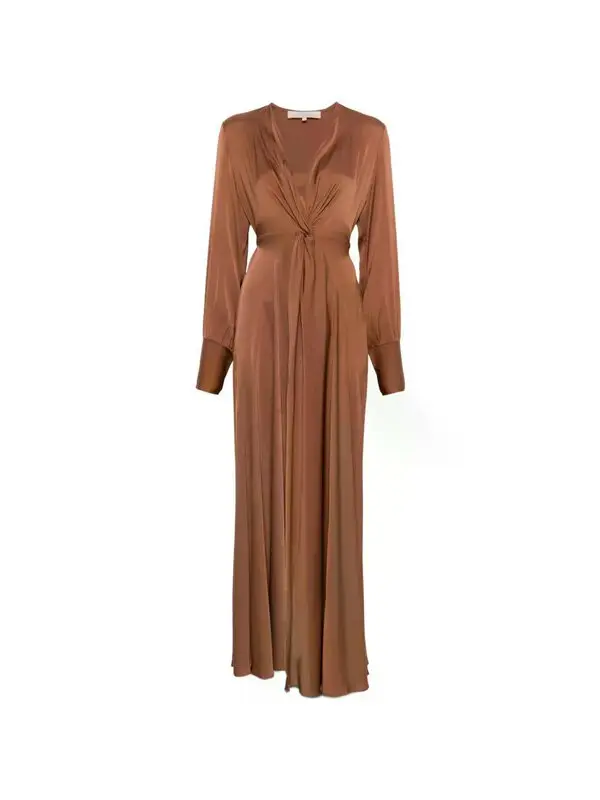 NOUVELLE SILK95FIVE Tie-waist Maxi Dress