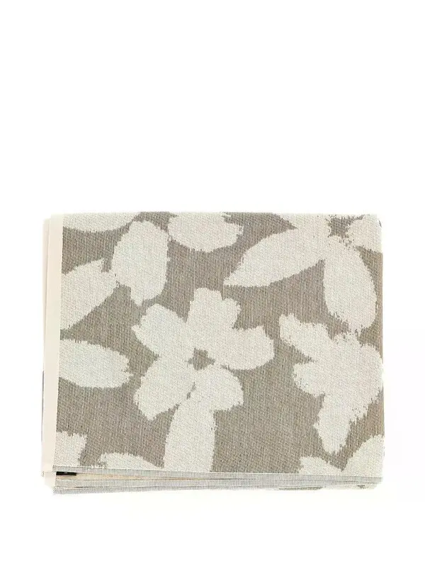 Emporio Armani Floral Beach Towel - Neutrals