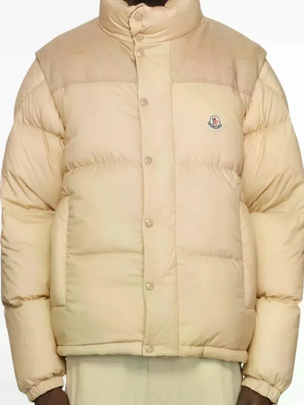 Moncler Verone 1 Monogram Reversible Puffer Jacket - Neutrals