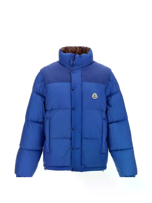 Moncler Monogram Reversible Puffer Jacket - Blue
