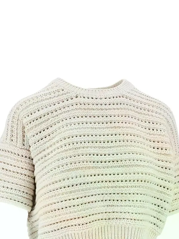 Emporio Armani Pointelle-knit Top