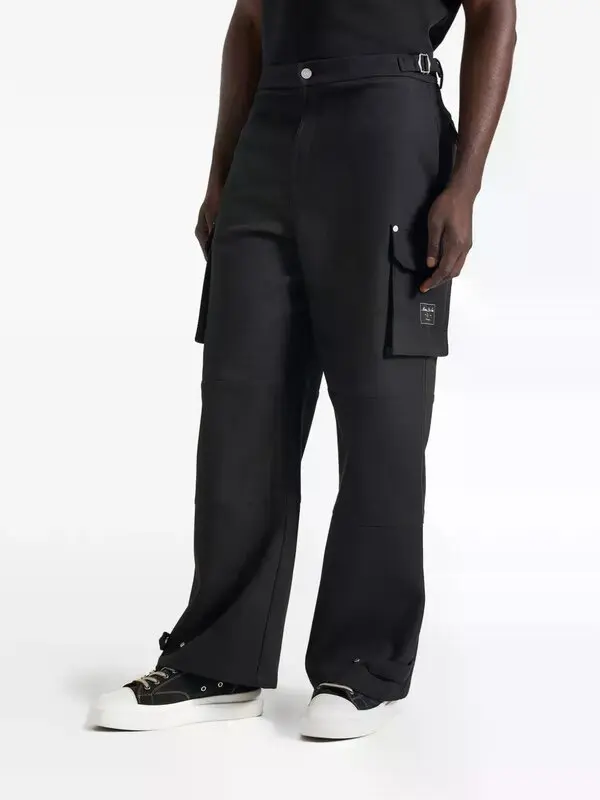 Manière De Voir Twill Signature Wide-leg Cargo Trousers