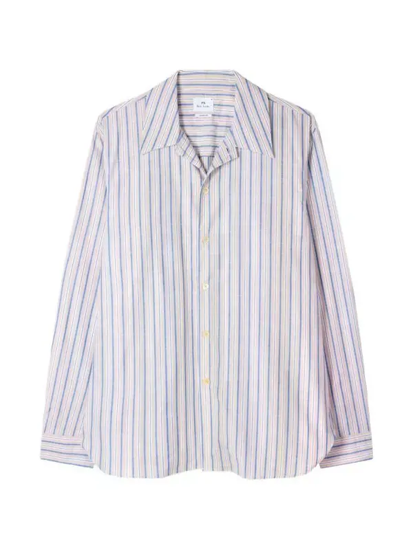 Paul Smith Striped Button-down Cotton Shirt