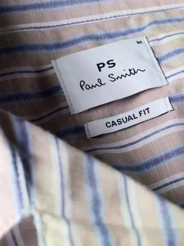 Paul Smith Slub Stripe Cotton Shirt