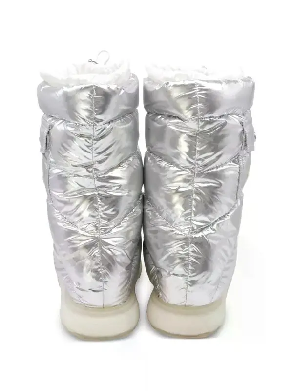 Moncler Gaia Padded Boots - Silver