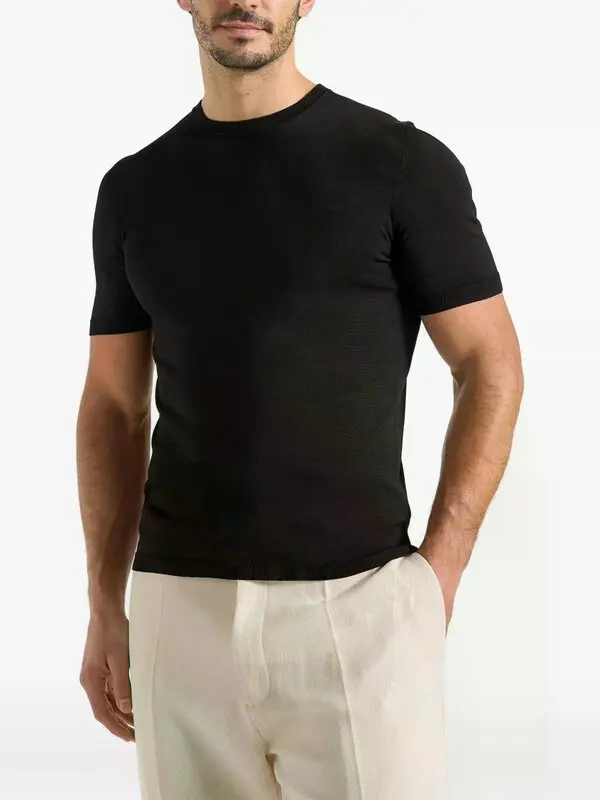 Manière De Voir Ts010 In Luxe Knitted T-shirt