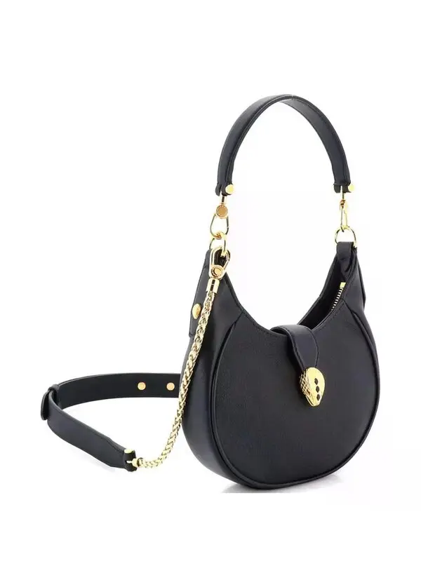 BVLGARI Serpenti Ellipse Mini Shoulder Bag - Black