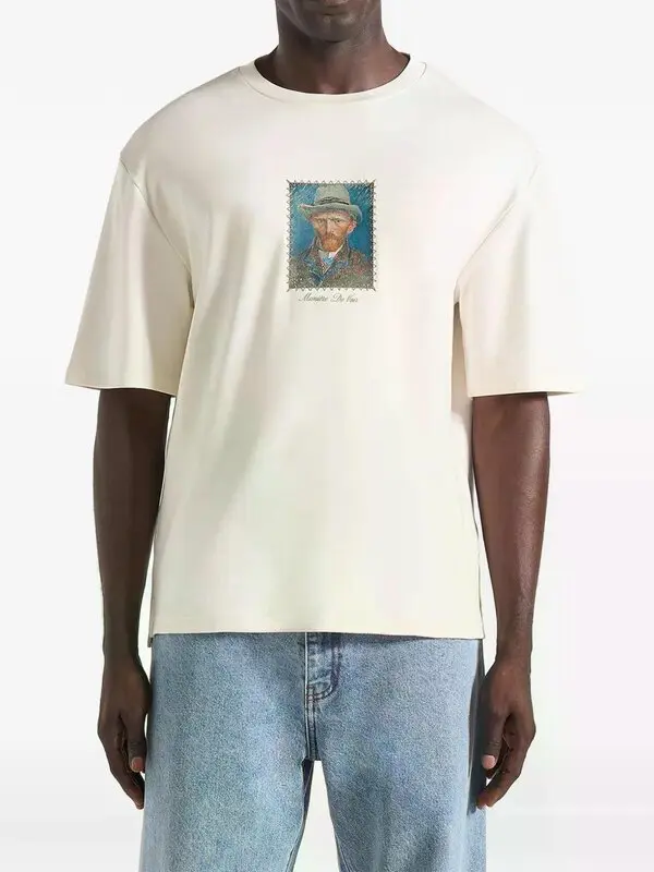 Manière De Voir Anders Almond Blossoms Cotton T-shirt