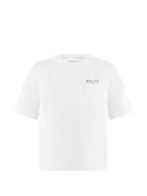 Manière De Voir Kian In Circuit De Monaco Cotton T-shirt - White