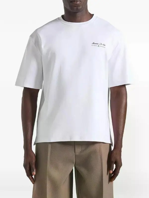 Manière De Voir Kian In Circuit De Monaco Cotton T-shirt - White
