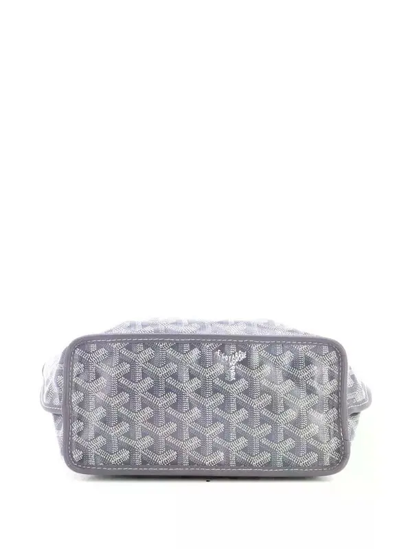 Goyard Anjou Reversible Mini Tote Coated Canvas Satchel - Grey
