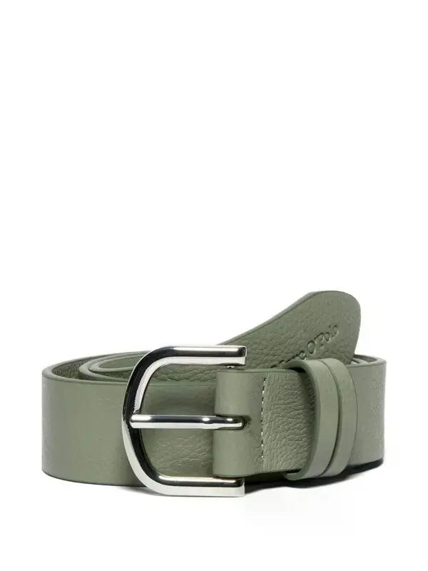 Marc O'polo Leather Buckle Belt - Green