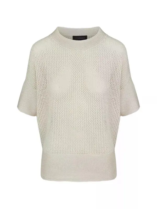 Lorena Antoniazzi Open-knit Short-sleeve Sweater