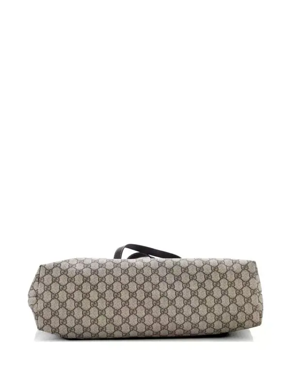 Gucci Plus Gg Coated Canvas Large Tote Bag - Brown