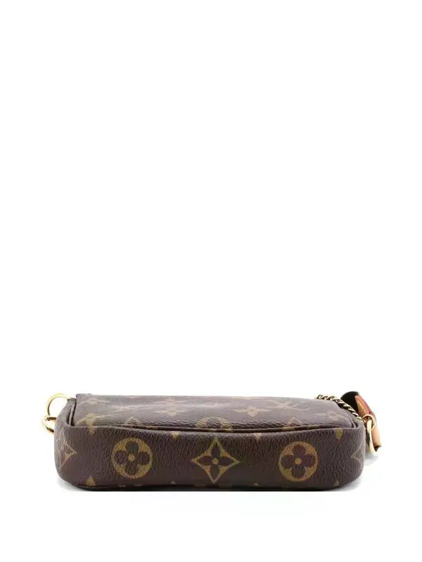 LOUIS VUITTON Pochette Accessoires Monogram Canvas Mini Clutch - Brown