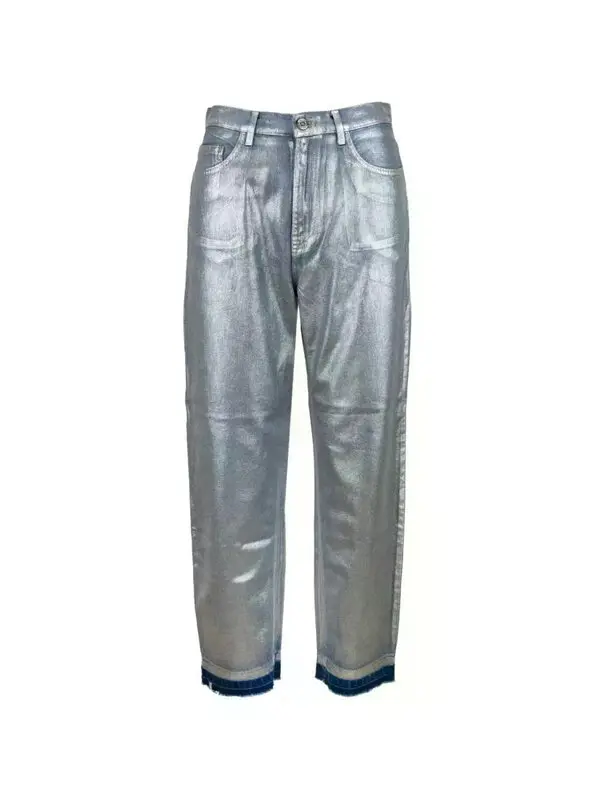 Elisabetta Franchi Metallic Effect Trousers