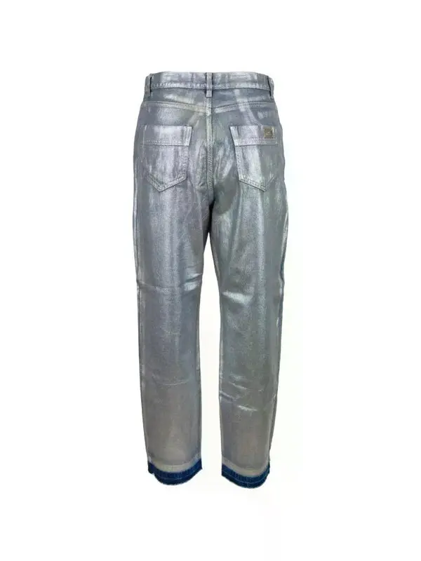 Elisabetta Franchi Metallic Effect Trousers