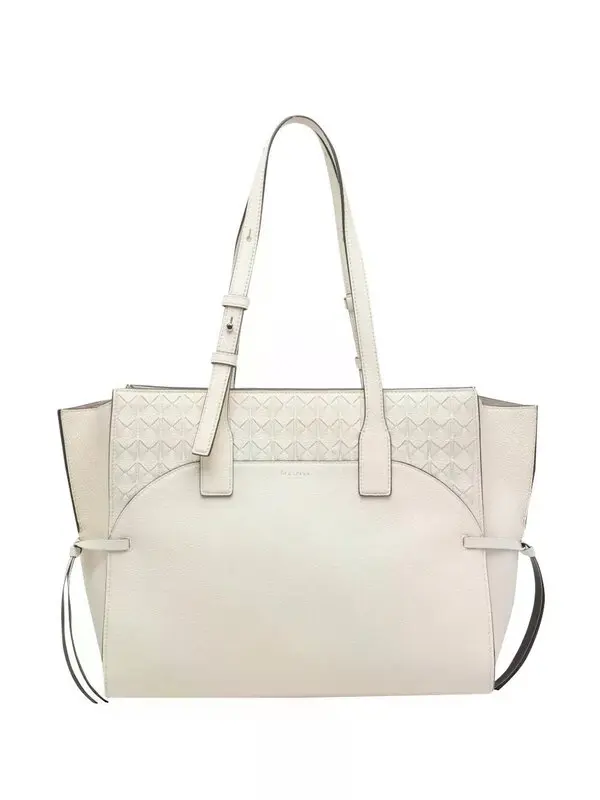 SERAPIAN Maxi Maro Tote Bag With Detachable Pouch - Neutrals