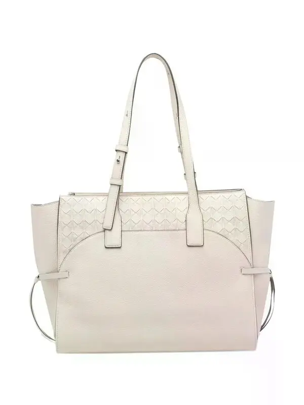 SERAPIAN Maxi Maro Tote Bag With Detachable Pouch - Neutrals