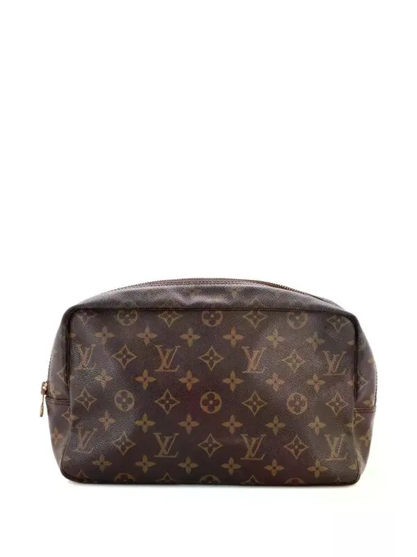 LOUIS VUITTON Trousse Toiletry Monogram Canvas 28 Pouch - Brown