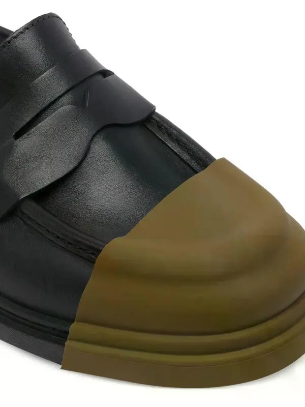 Camper Removable Toe Loafers - Black