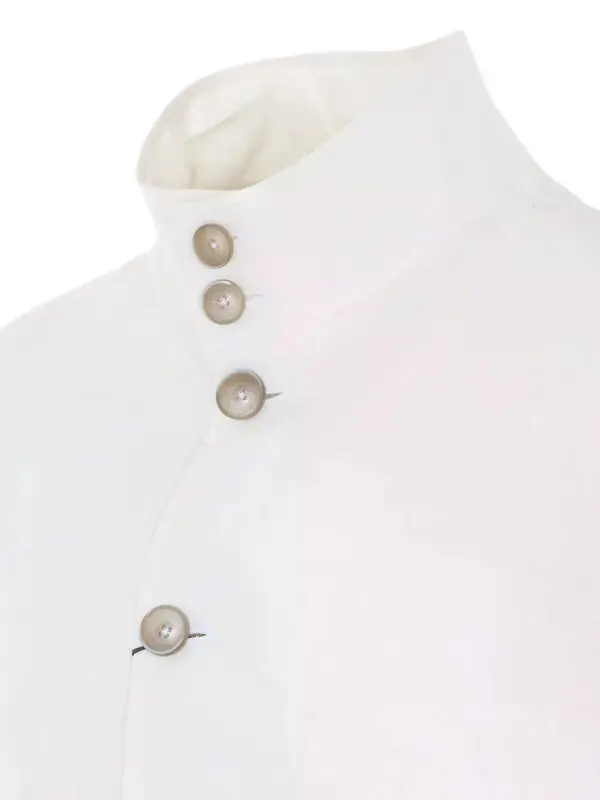 Herno Button High-neck Bomber Jacket - Neutrals