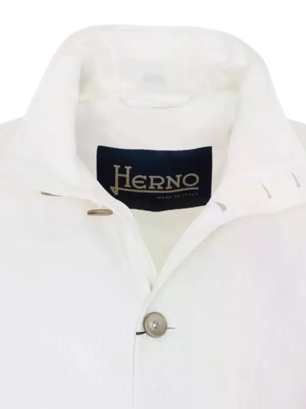 Herno Button High-neck Bomber Jacket - Neutrals