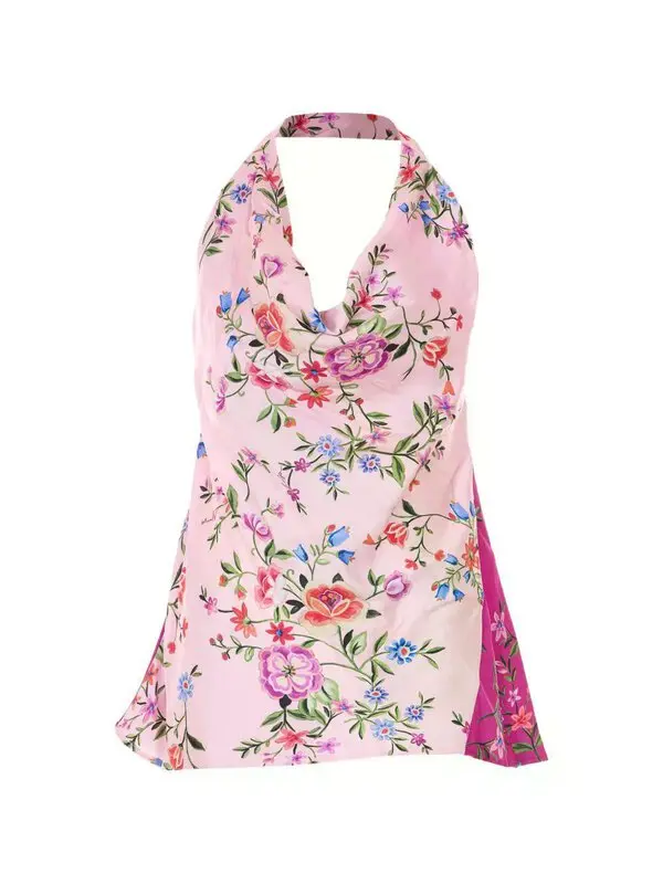 Liu Jo Floral-print Halterneck Top