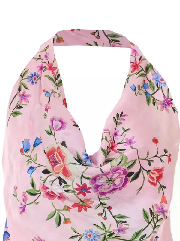 Liu Jo Floral-print Halterneck Top