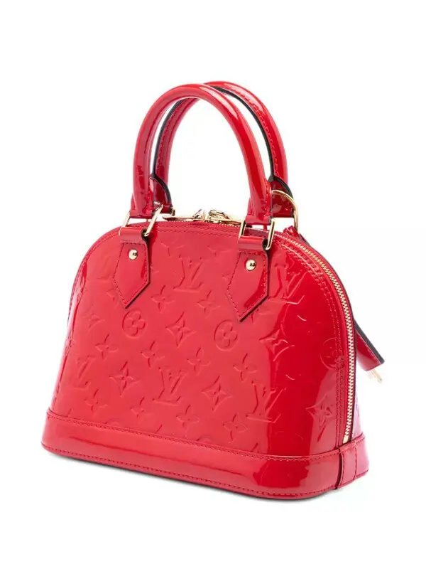 LOUIS VUITTON 2016 Monogram Vernis Alma Bb Satchel