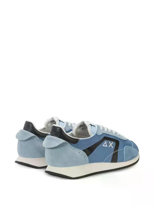 SUN 68 Suede Panelled Sneakers - Blue
