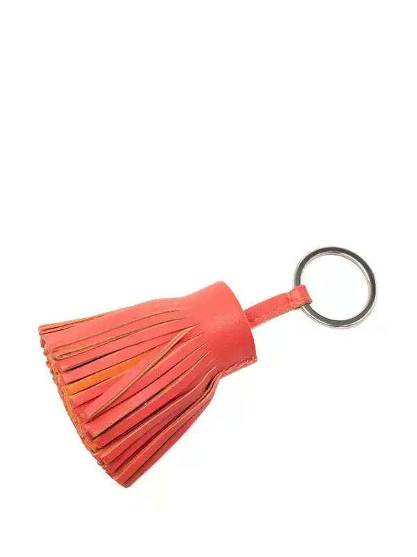 Hermès Milo Lambskin Carmen Ring Key Chain 2015-2025 - Orange