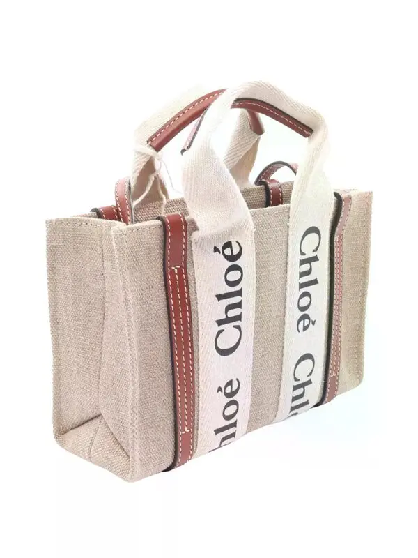 Chloé 2010-2026 Mini Canvas Woody Satchel